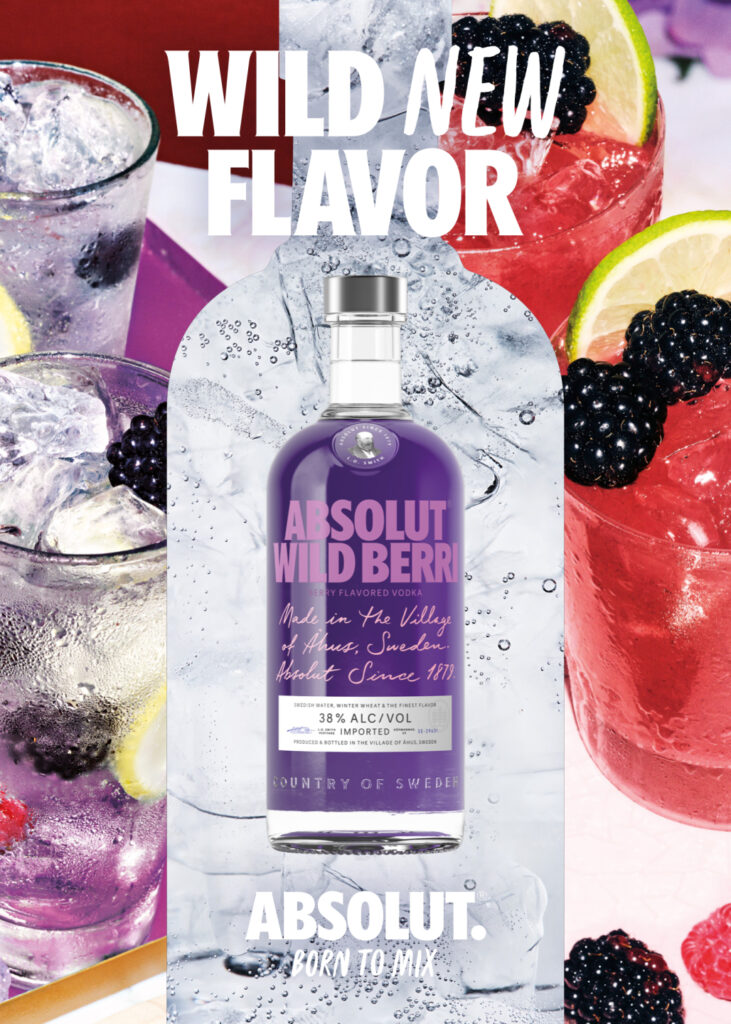 Absolut Flavor Wild Berri – Key Visual Vertical – The Absolut Group